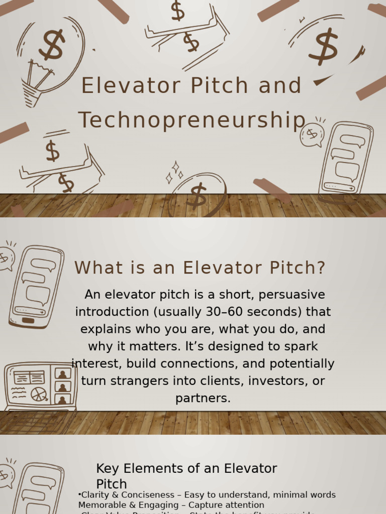 Elevator Pitch | PDF | Body Language | Communication
