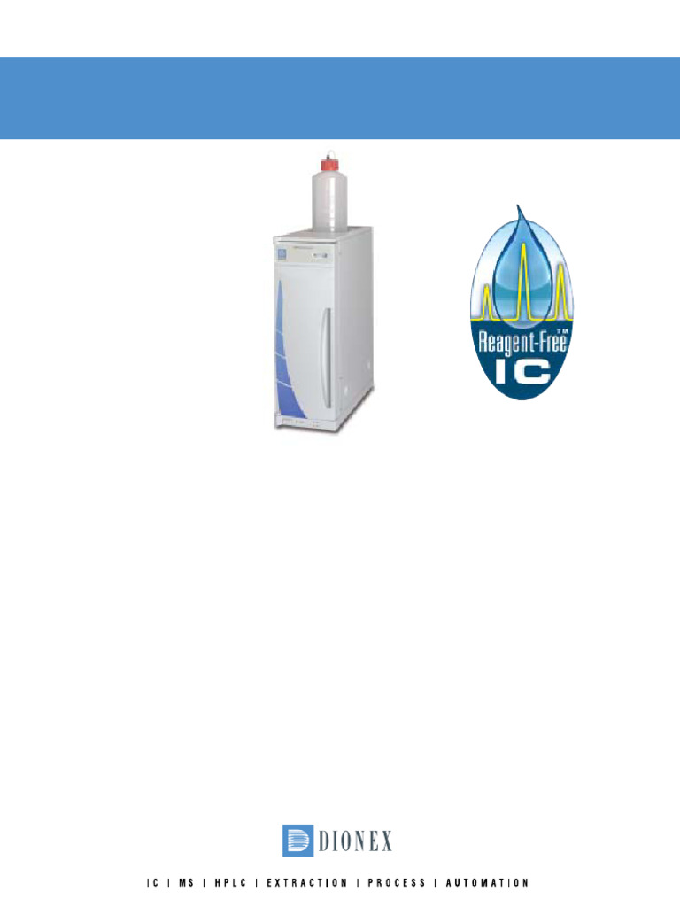 EG50 Eluent Generator for Ion Chromatography | PDF | High Performance ...