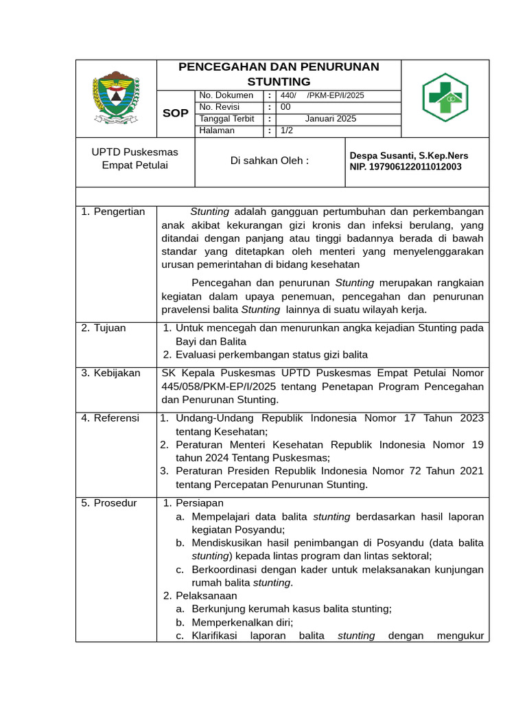 SOP New | PDF