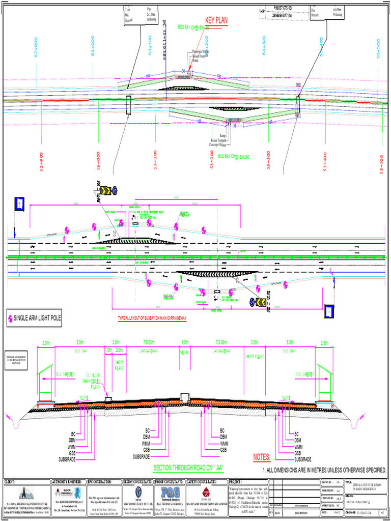 Typical Bus Bay Layout Design | PDF