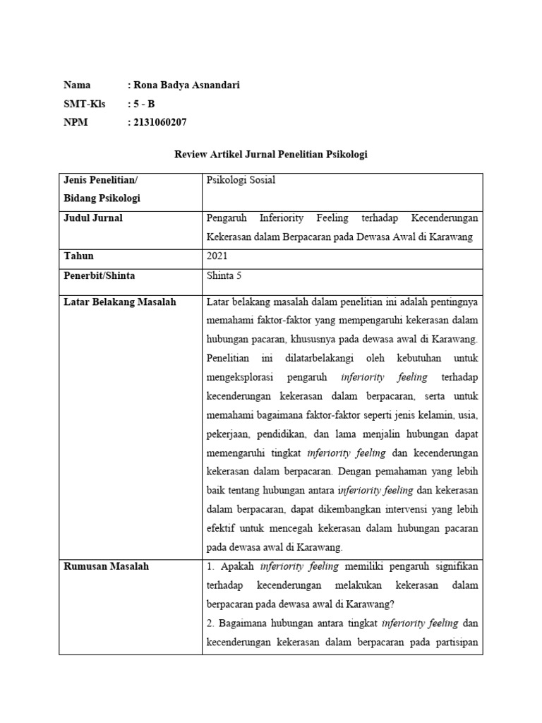 Abstrak 5 jurnal | PDF