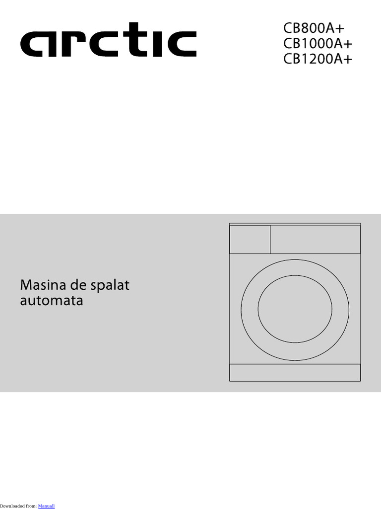 Arctic CB1200A+ Washing Machine | PDF