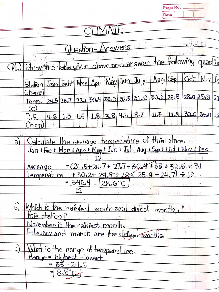 Climate Class 9 | PDF
