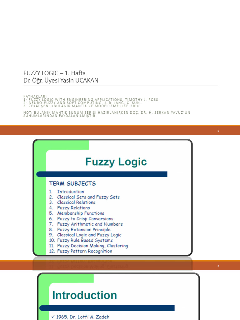 Hafta - Fuzzy Set | PDF