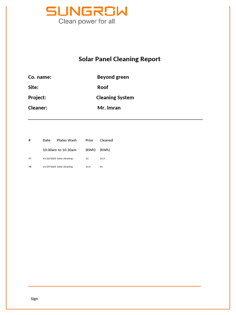 Cleaning Report Slough Court June 2020 | PDF