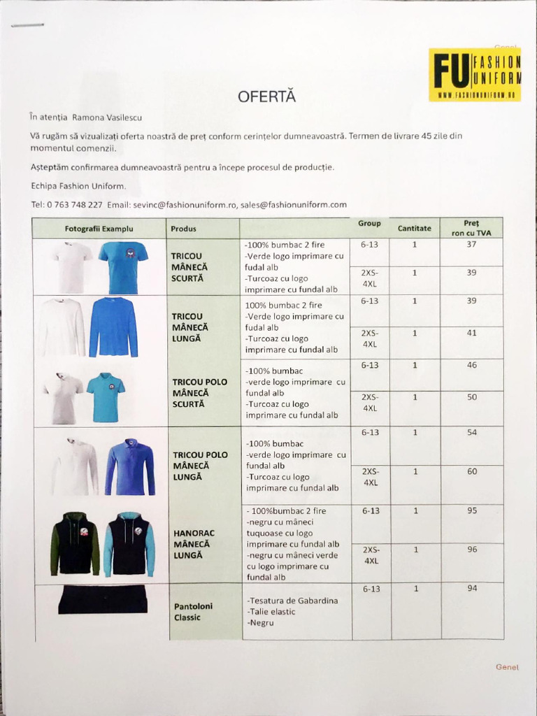 Fashion Uniform | PDF