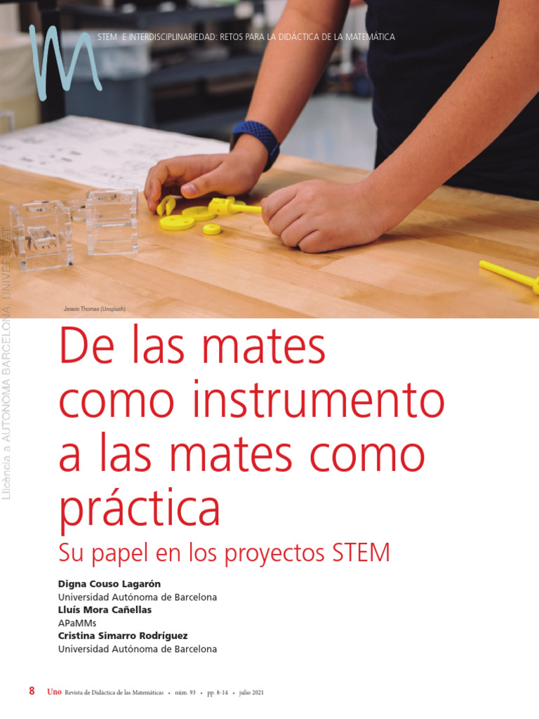 De Las Mates Como Instrumento A Las Mates Como Practica Un093101020 ...