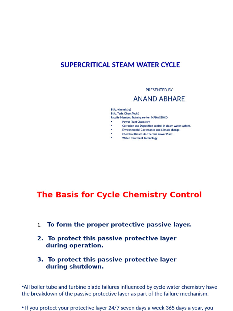 super critical steam water chemistry | PDF | Redox | Iron