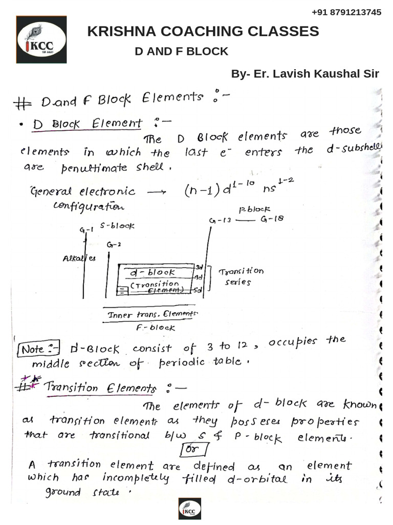 D and F Block | PDF