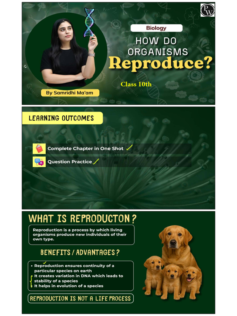 How Do Organisms Reproduce Class Notes | PDF