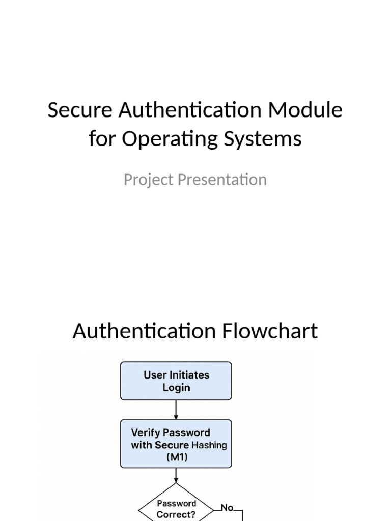 Secure Authentication Module Presentation | PDF