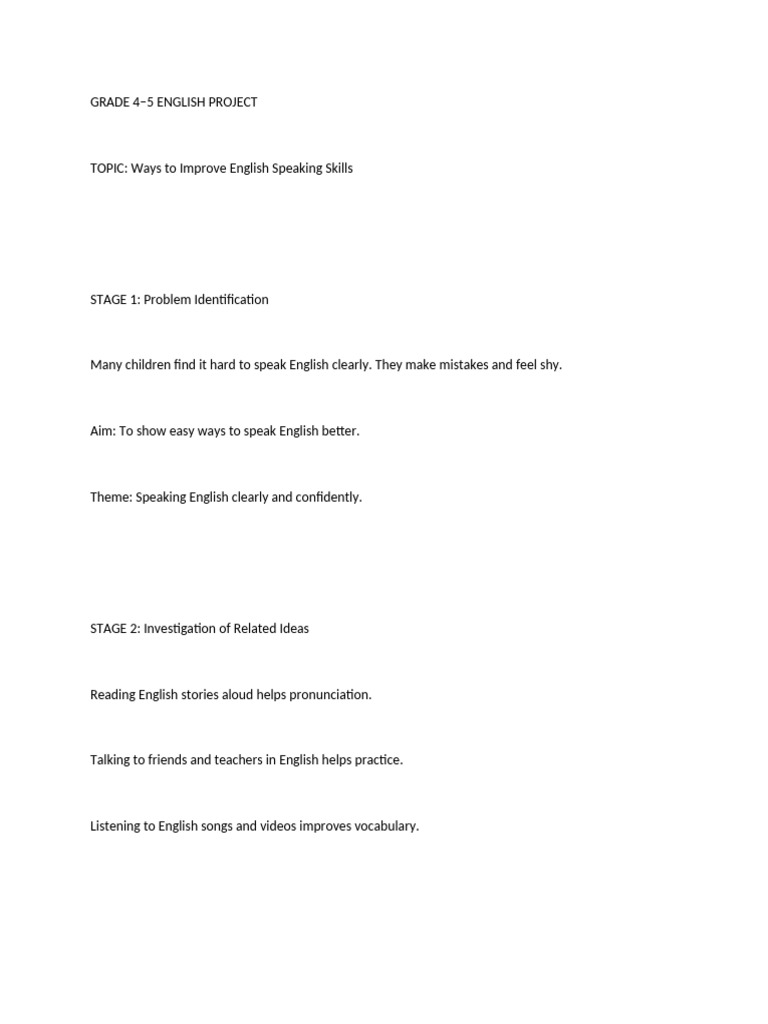 English Project | PDF