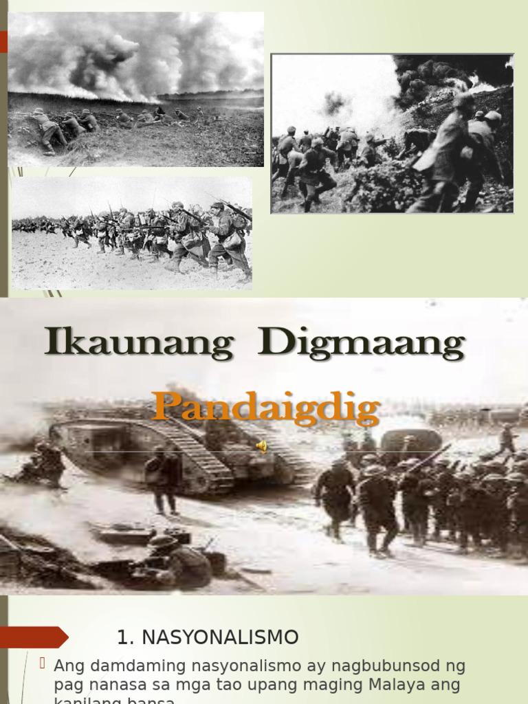 Unang Digmaang Pandaigdig | PDF
