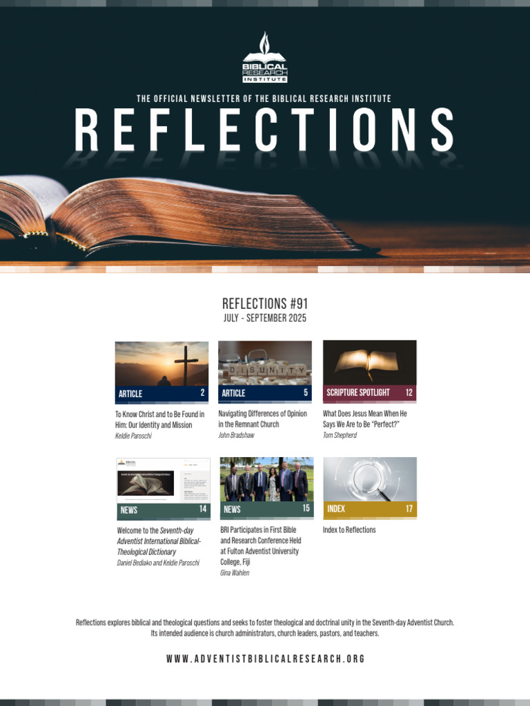 Reflection - BRI | PDF | Jesus | Paul The Apostle