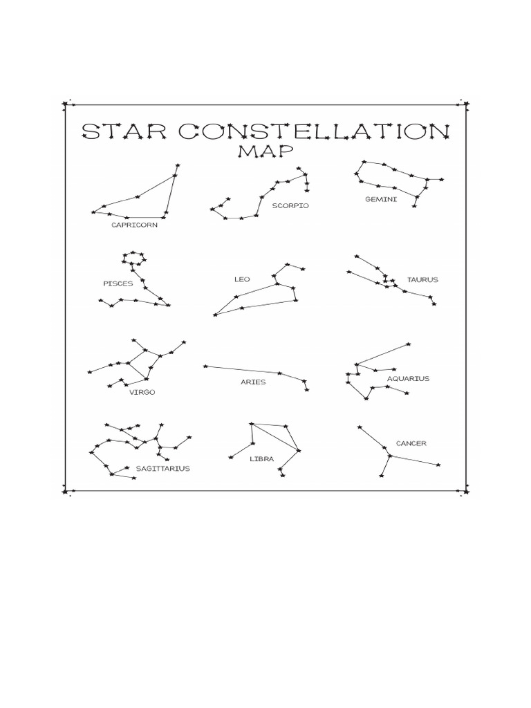 Printablee.com Star Constellation Map for Kids 127167.Jpg | PDF