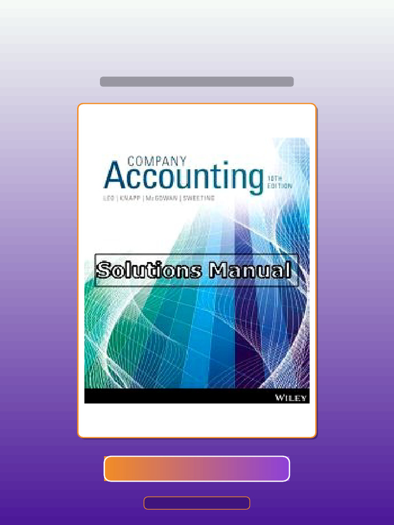 Company Accounting 10th Edition Leo Exam Prep | PDF | Accounting ...