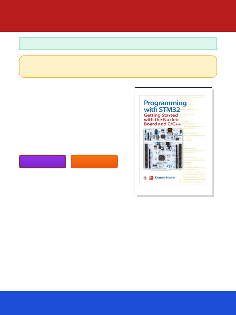 Programming With STM32: Getting Started With the Nucleo Board and C/C++ ...
