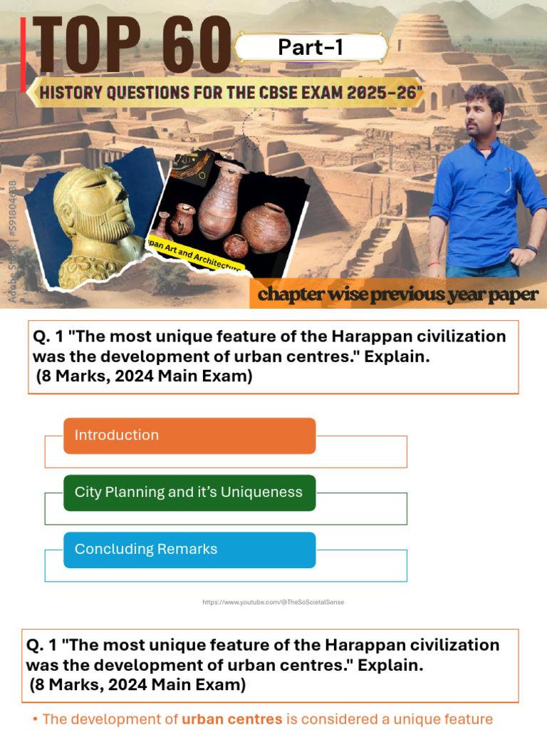 Class 12 History Chapter Wise Important Previous Year Questions (Part I ...