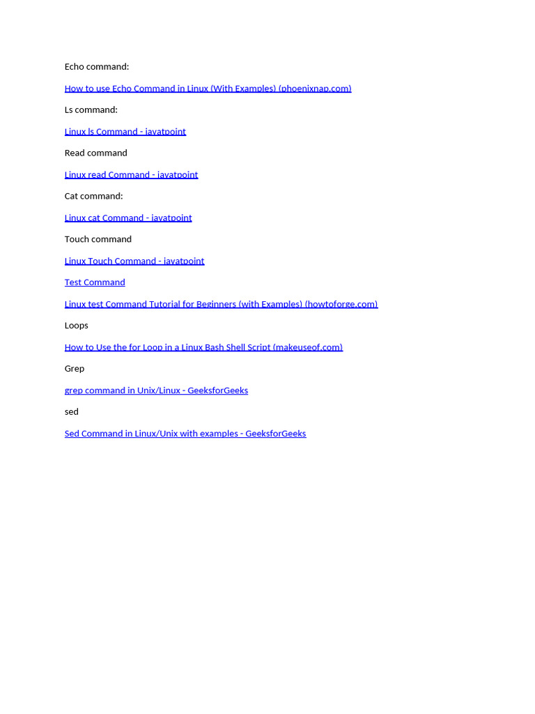 Linux Commands | PDF
