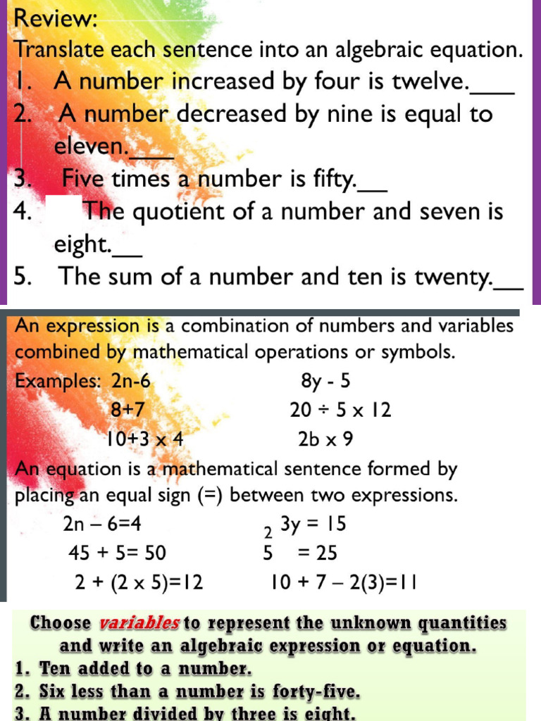 Solving Equations | PDF