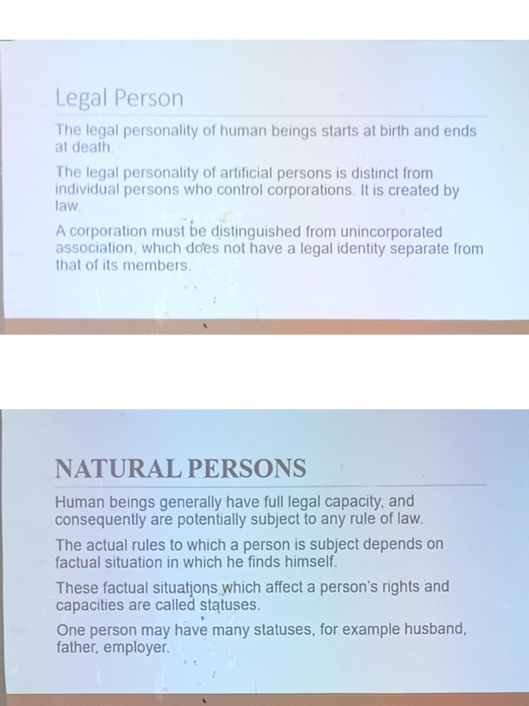 Law of Persons | PDF