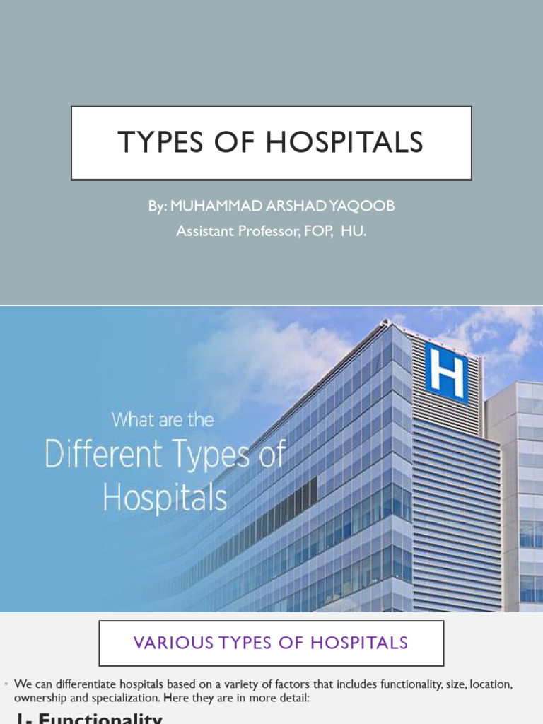 3- Types of Hospitals | PDF | Hospital | Surgery
