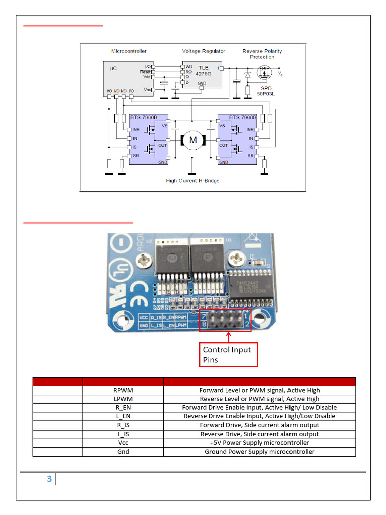 BTS7960 Motor Driver Pages 2 | PDF