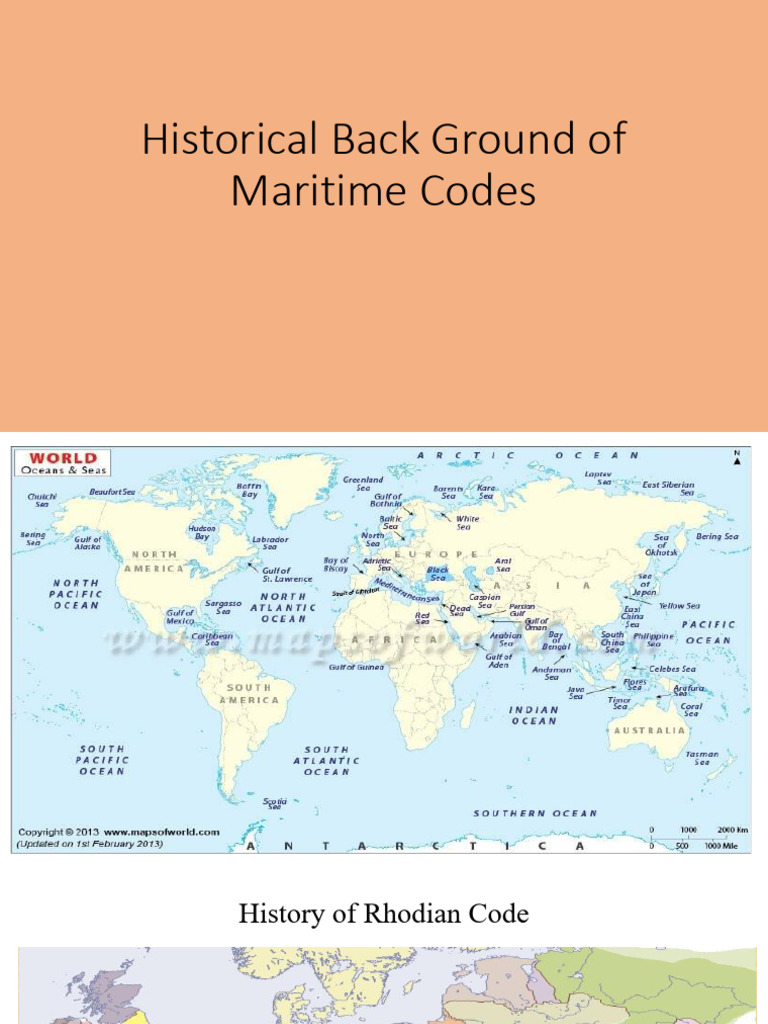 Evolution of Maritime Law Codes | PDF | Territorial Waters | United ...