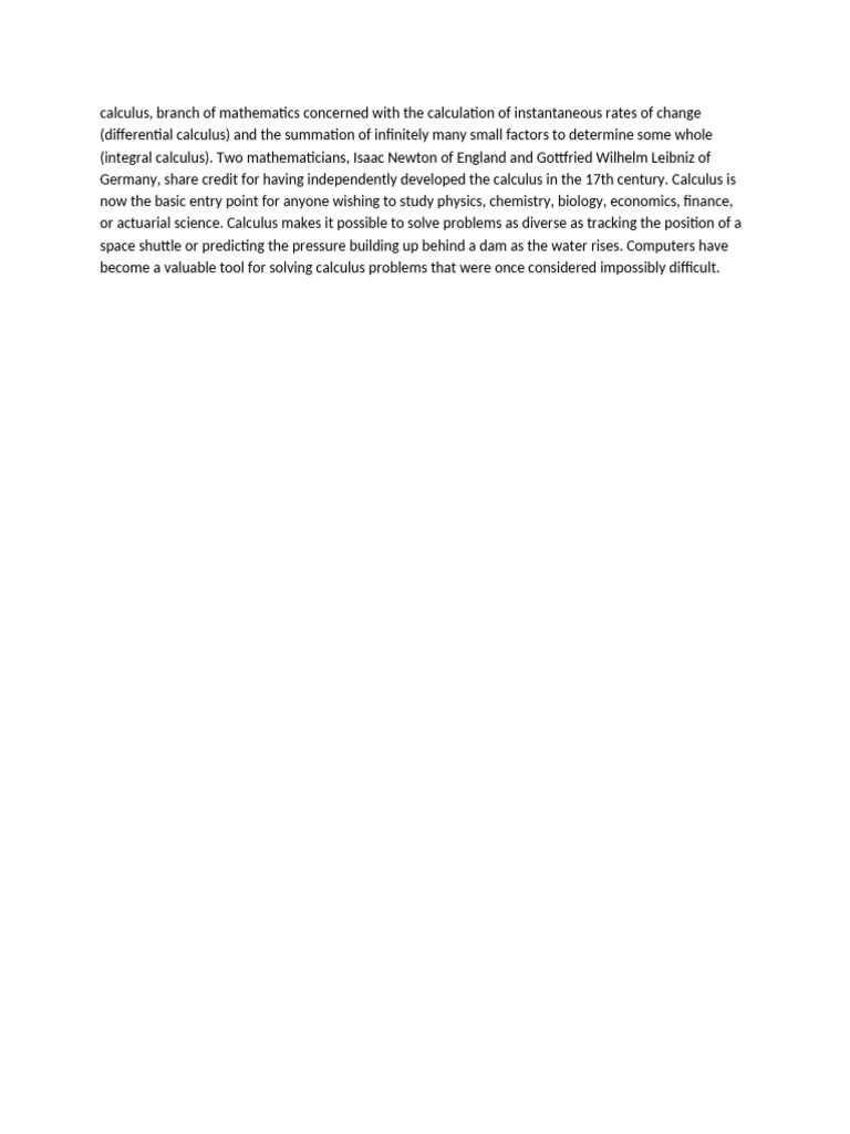 Calculus | PDF