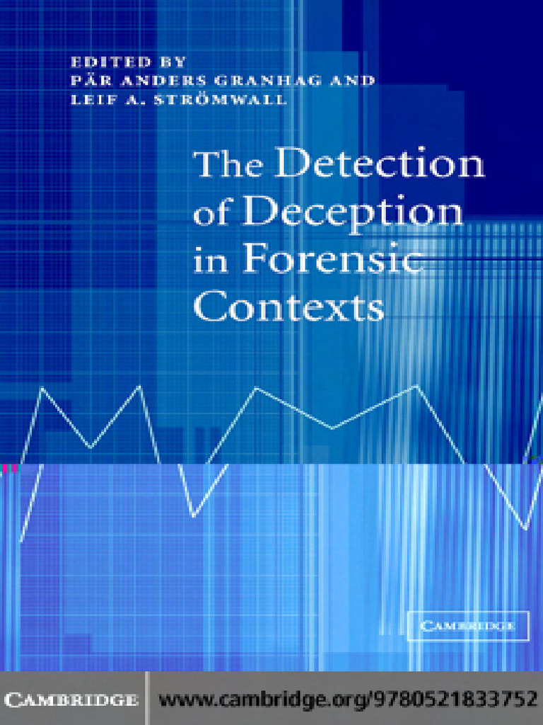 The Detection of Deception in Forensic Contexts | PDF | Deception | Lie