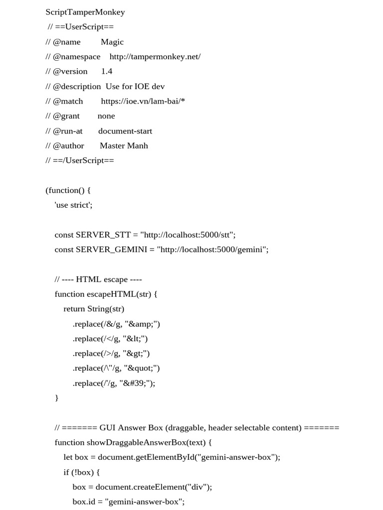 Script Tamper Monkey | PDF | Computer File Formats | Computer File