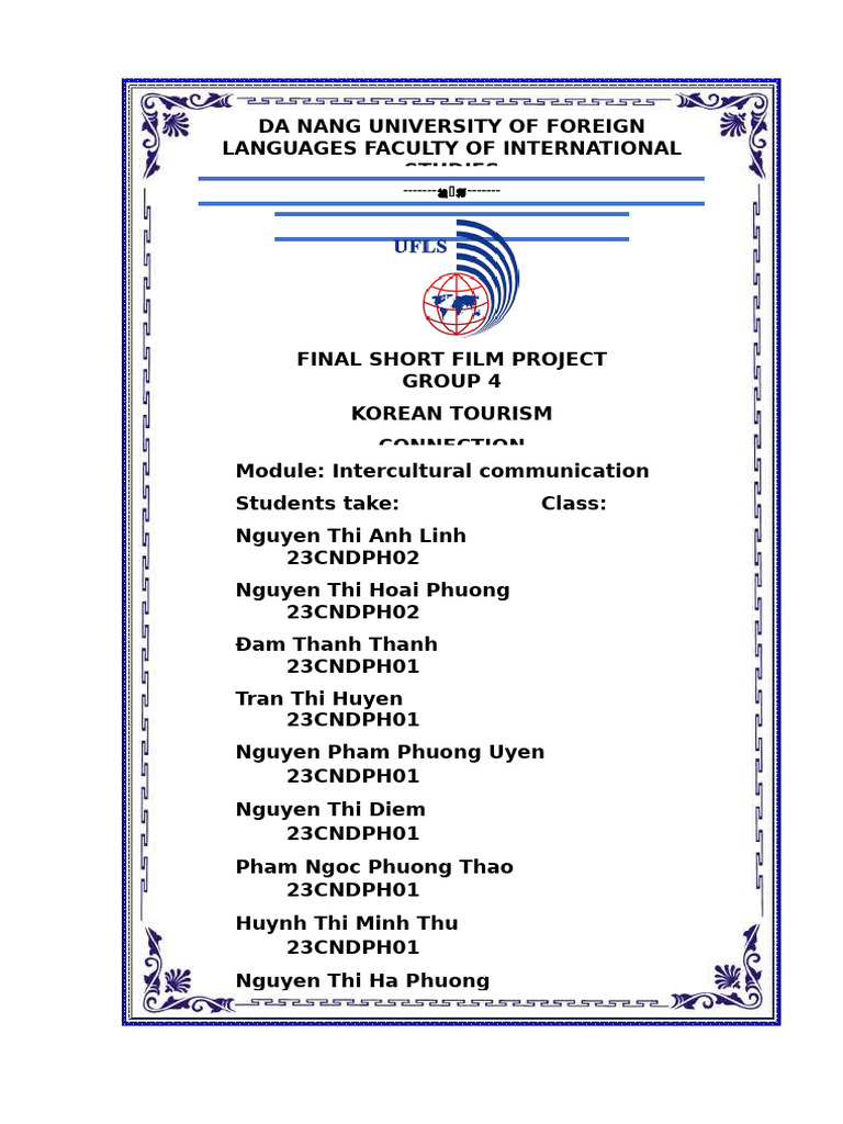 Group 3-Short Film Project-ic | PDF | Communication