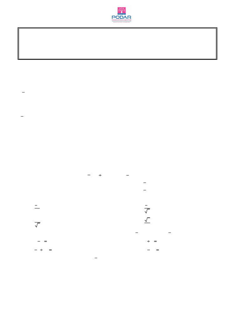 1752316003028.QP CB IX Mathematics PT1 | PDF | Equations | Cartesian ...