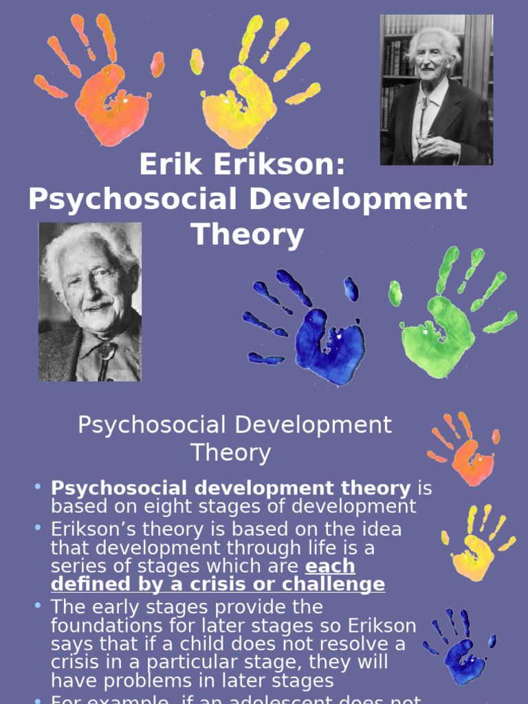 Developmental Theories and Other Relevant Theories Eriksons ...