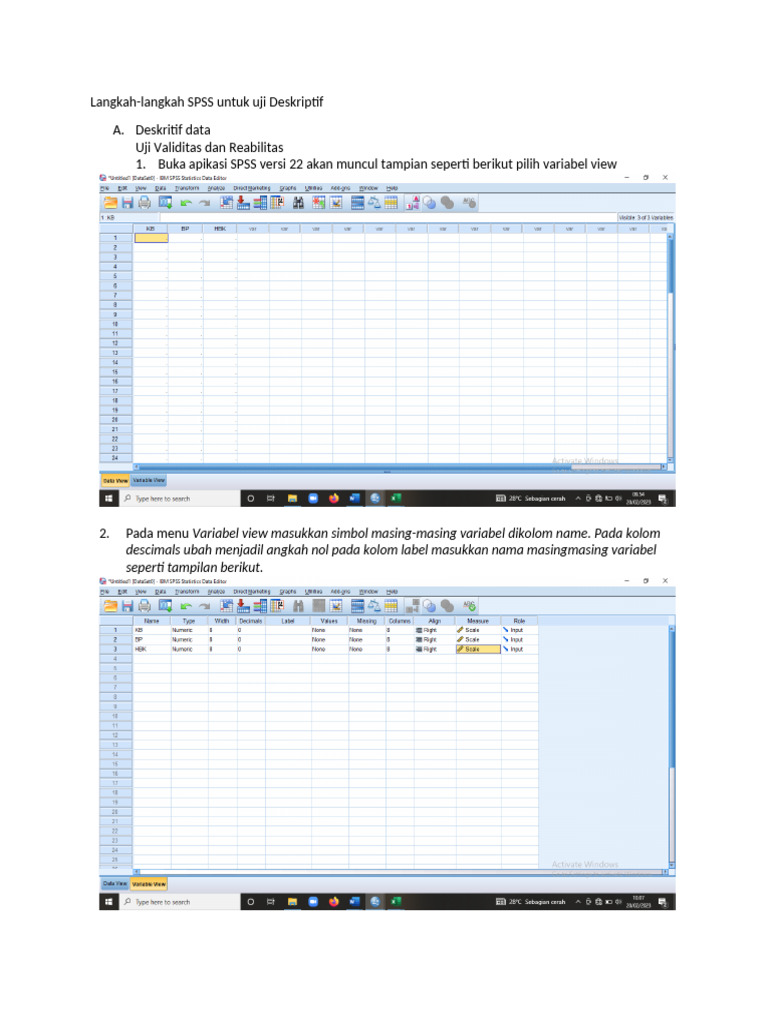 Cara Spss Uji Terbaru Dillah | PDF
