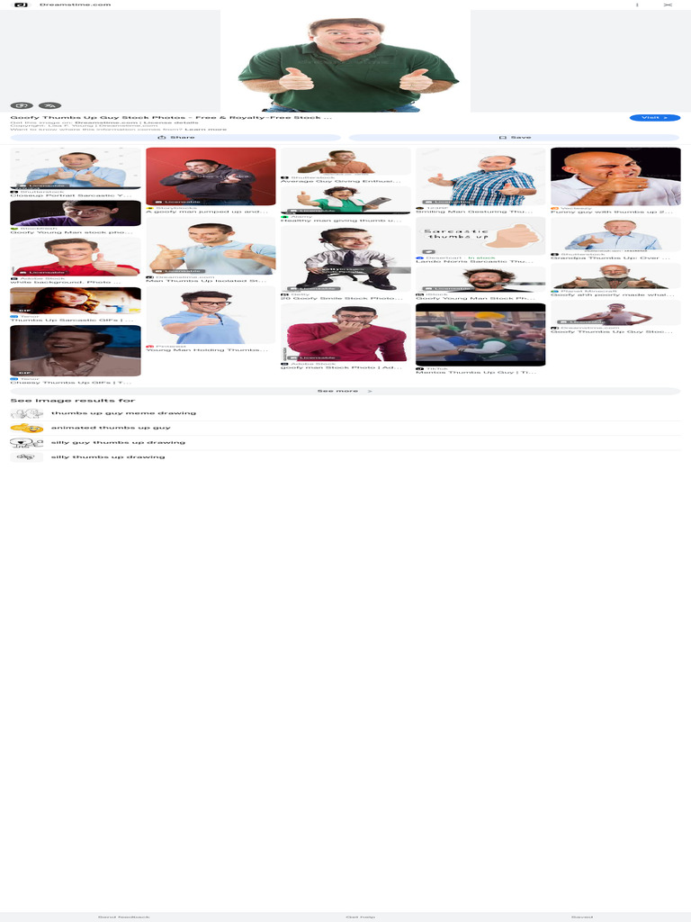 Cringe Guy Making Thumbs Up - Google Search | PDF | Imaging | Companies