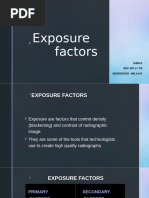 Radiographic Exposure Settings Guide | PDF | X Ray | Radiography