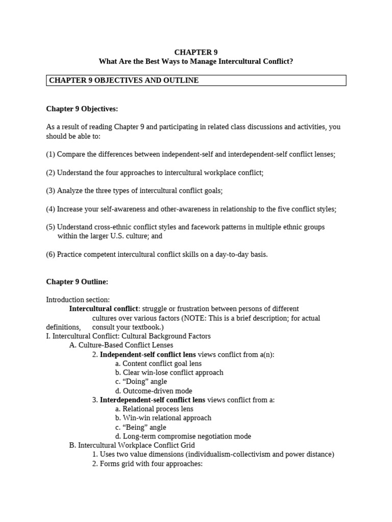 Ting Toomey UIC SSM Ch09 | PDF | Social Psychology | Psychology