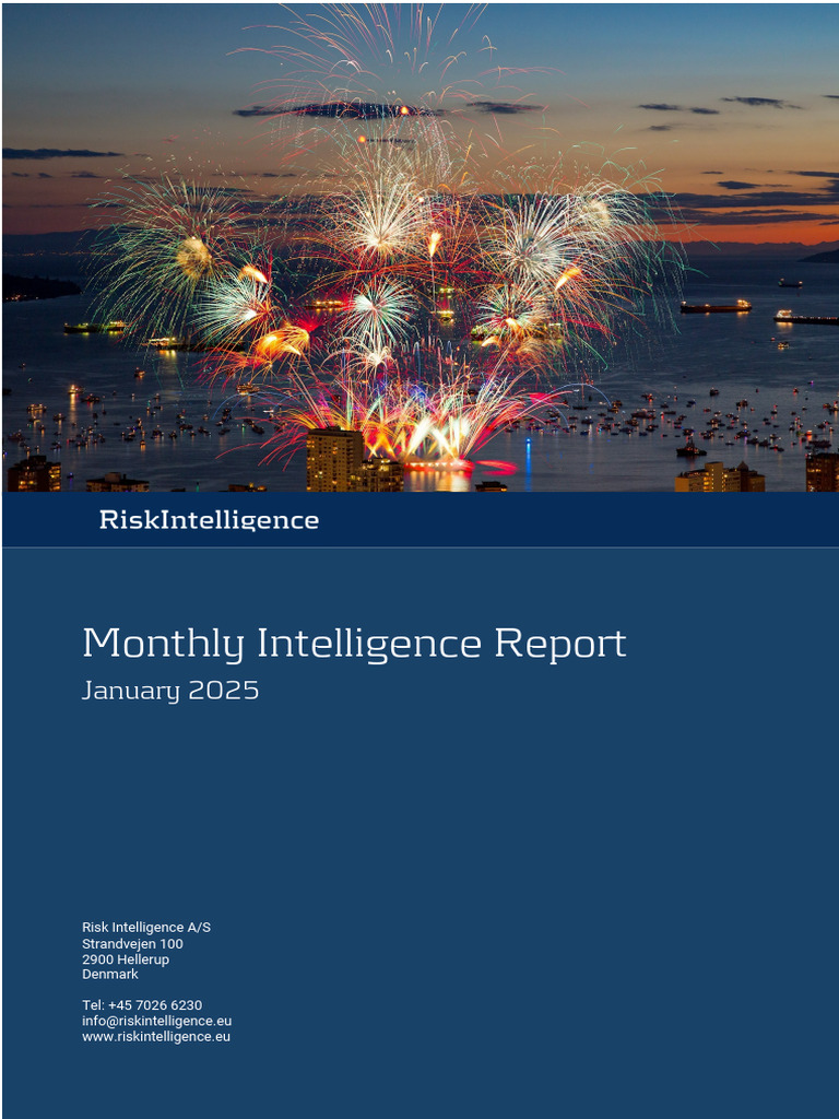 Monthly Intelligence Report January 2025 | PDF | Houthis | Piracy Off ...