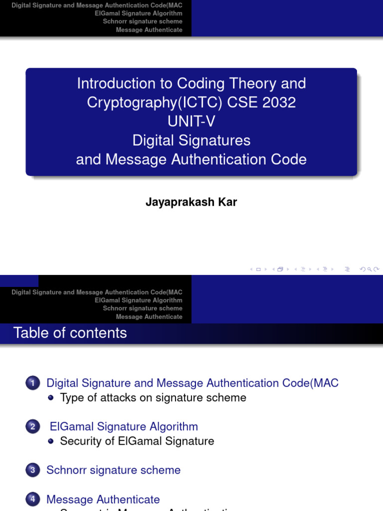 Digital Signatures & MAC Algorithms Explained | PDF | Public Key ...