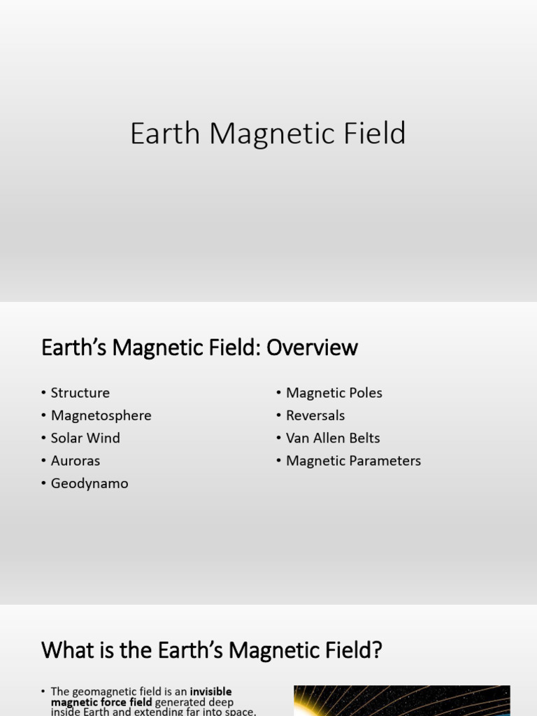 G1 3 Magnetic Field | PDF | Earth's Magnetic Field | Aurora