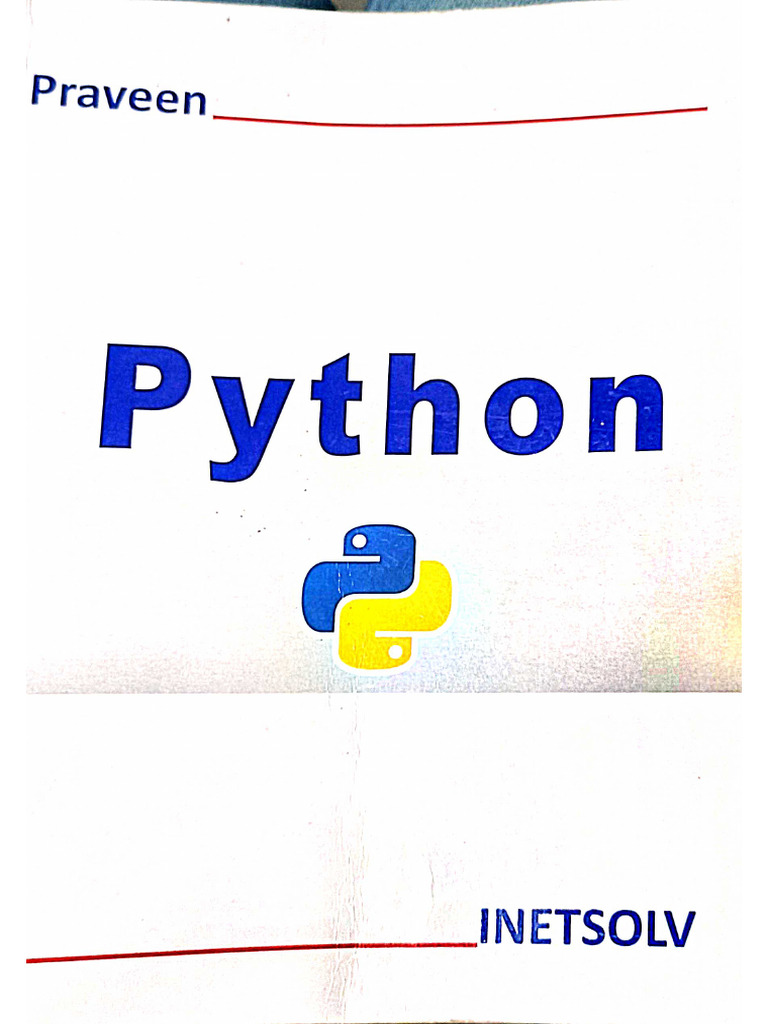 Python Book | PDF