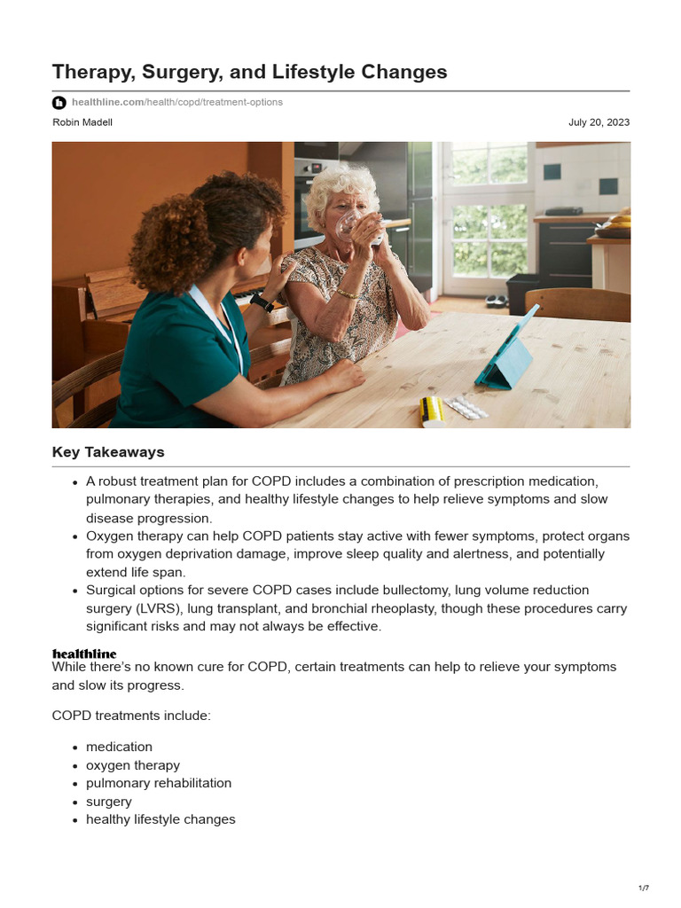 Healthline.com-Therapy Surgery and Lifestyle Changes | PDF | Chronic ...