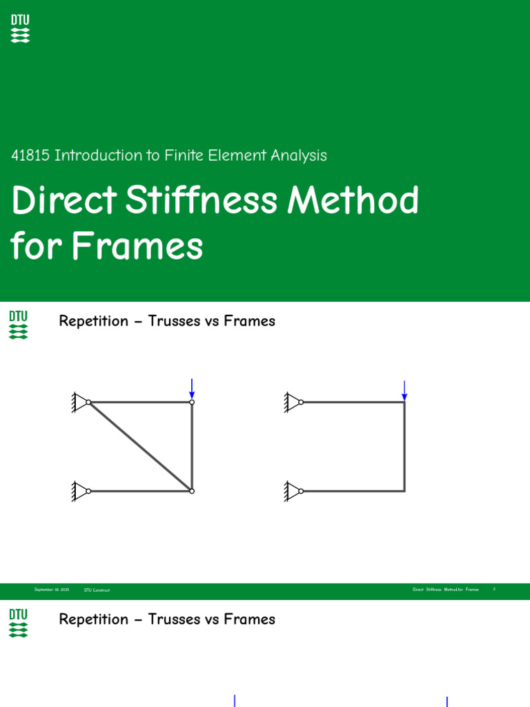 Lecture03-FEM | PDF | Beam (Structure) | Stiffness