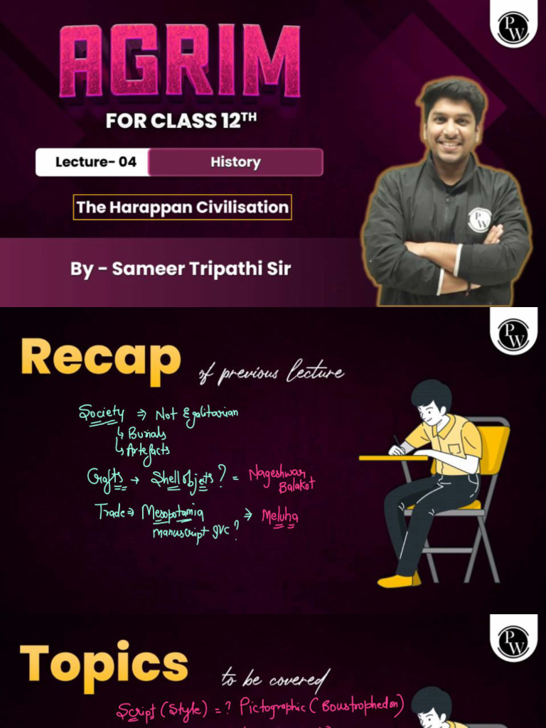 The Harappan Civilization 04 Class Notes | PDF