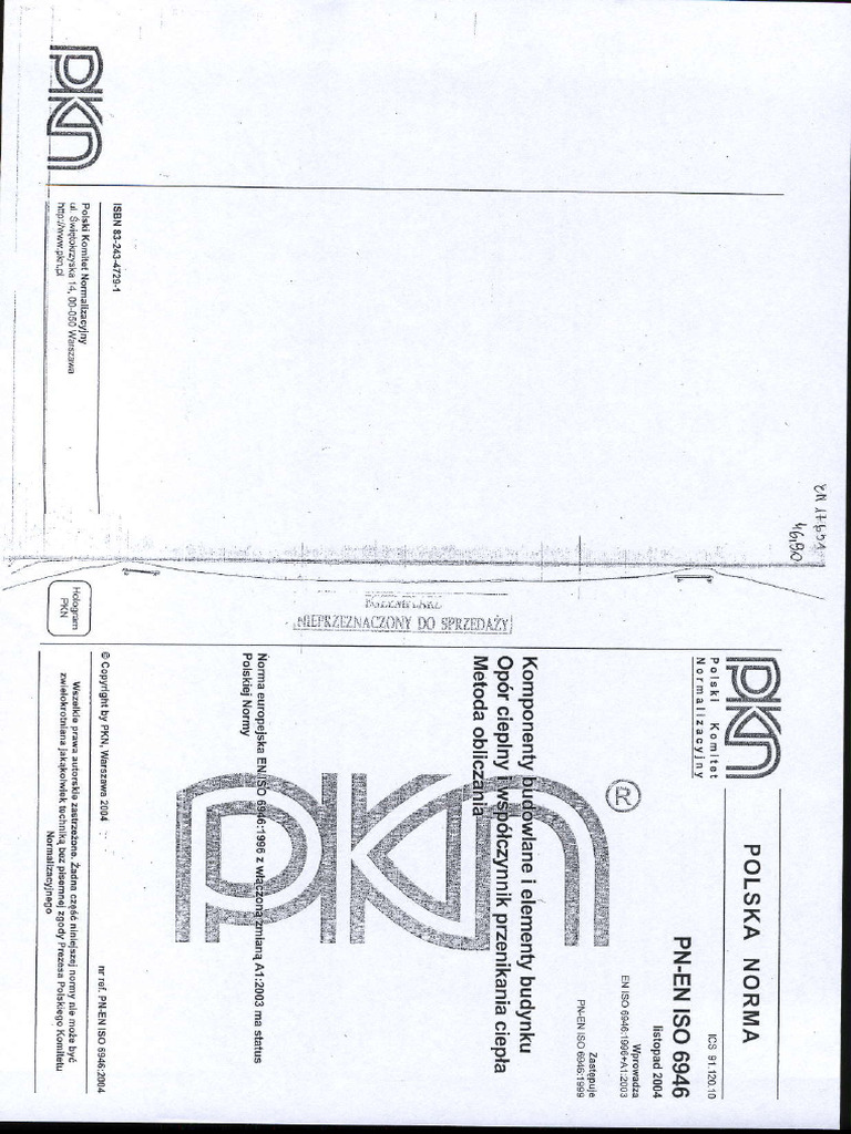 Pn-En-Iso 6946 2004 | PDF