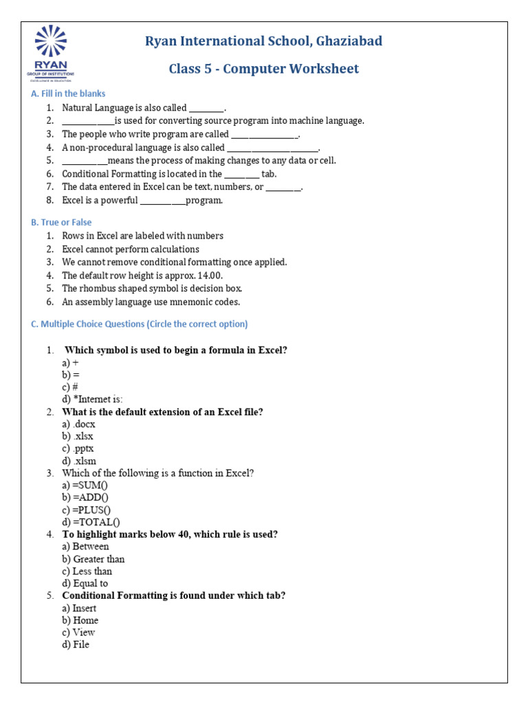Revison Sheet Term 2 | PDF
