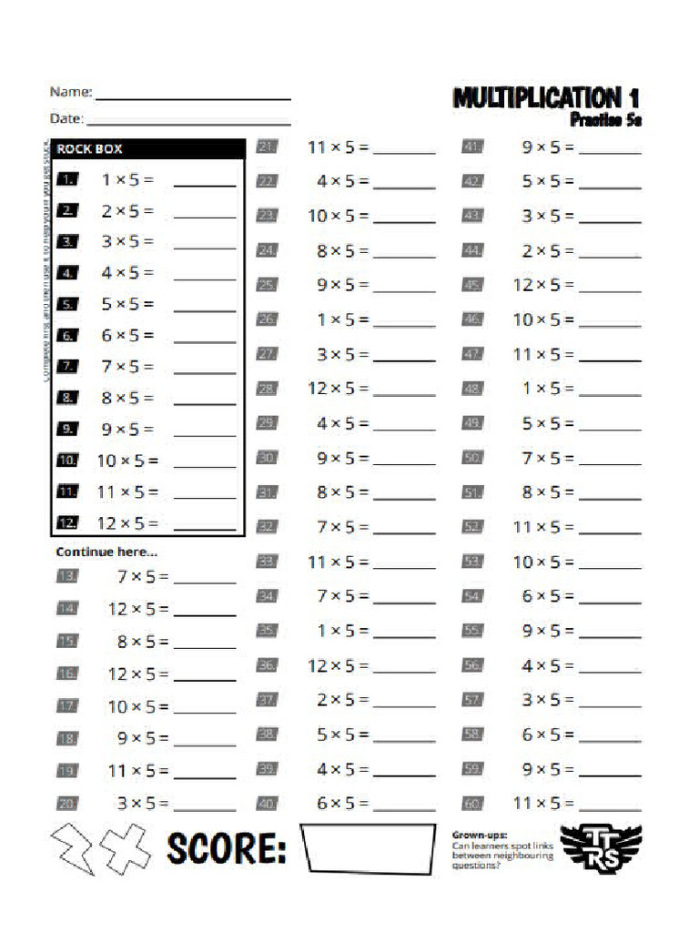 5x-Tables-14 11 25 | PDF