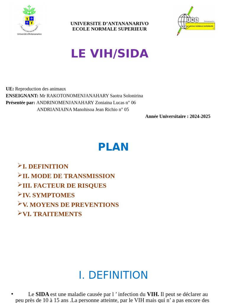 Comprendre le VIH/SIDA : Transmission et Prévention | PDF | SIDA | VIH