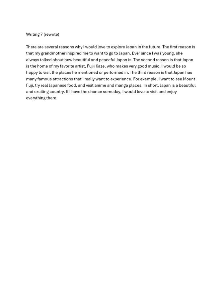 Writing 7 (Rewrite) | PDF